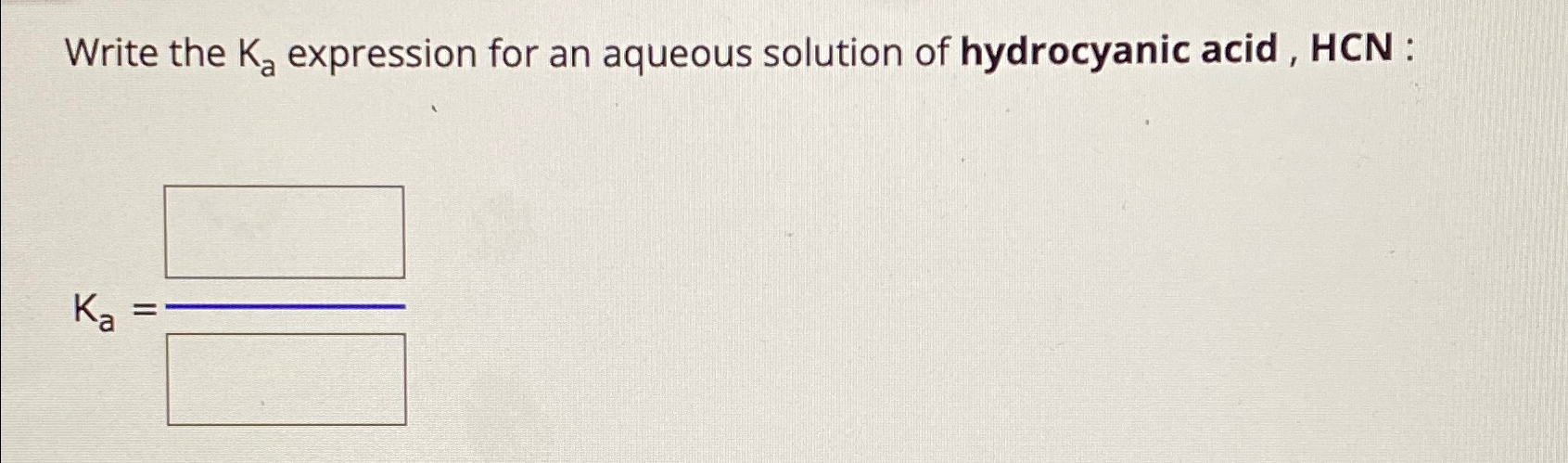 Solved Write the Ka ﻿expression for an aqueous solution of | Chegg.com