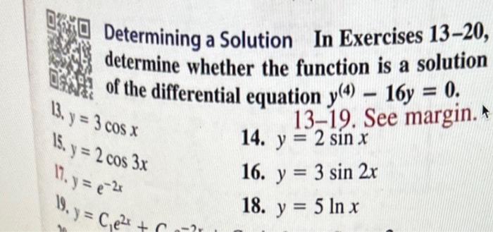 Solved Determining a Solution In Exercises 13-20, determine | Chegg.com Solved Determining a Solution In Exercises 13-20, determine | Chegg.com