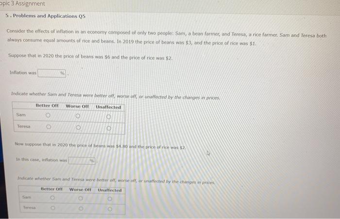 Solved pic 3 Assignment 5. Problems and Applications Q5 | Chegg.com