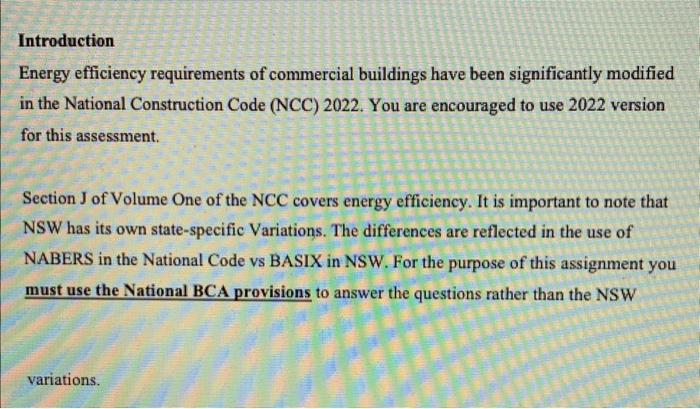 Solved Introduction Energy efficiency requirements of | Chegg.com