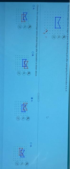 Solved Find the preimage whose image is given in the | Chegg.com