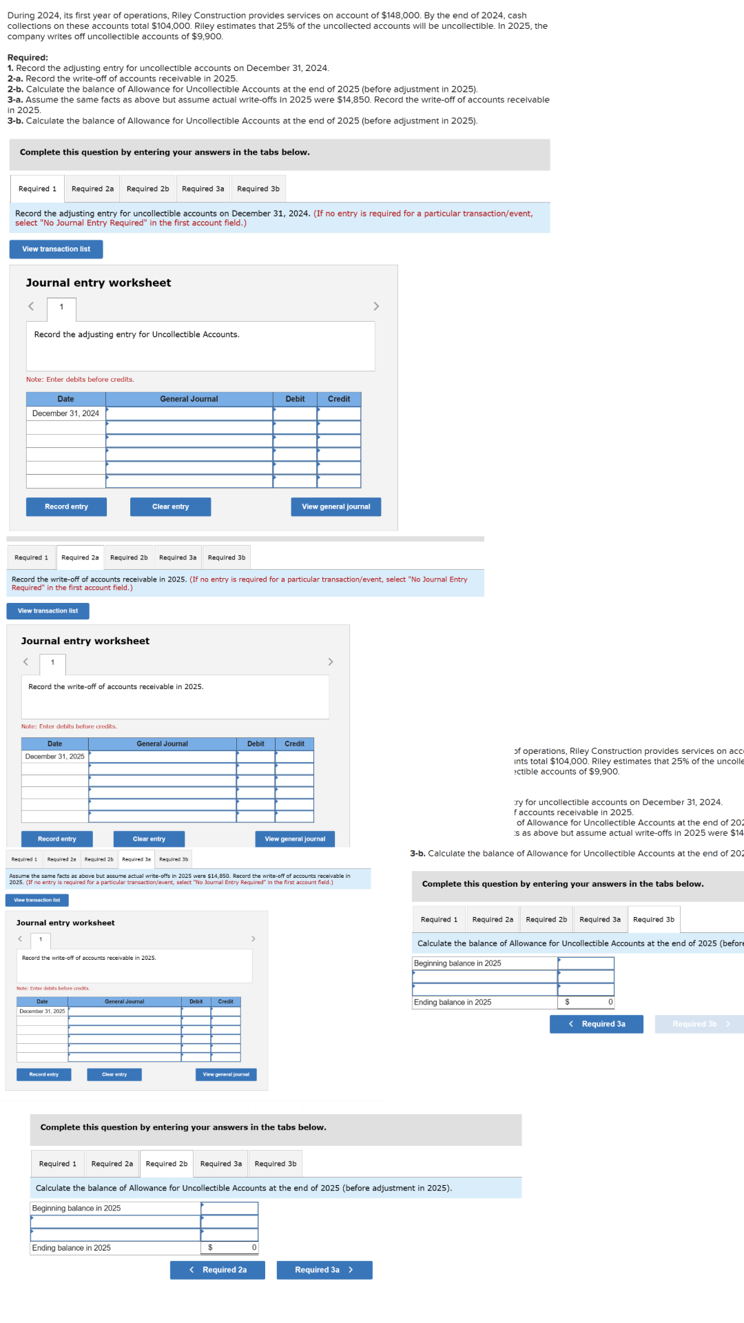 Solved During 2024, ﻿its first year of operations, Riley | Chegg.com
