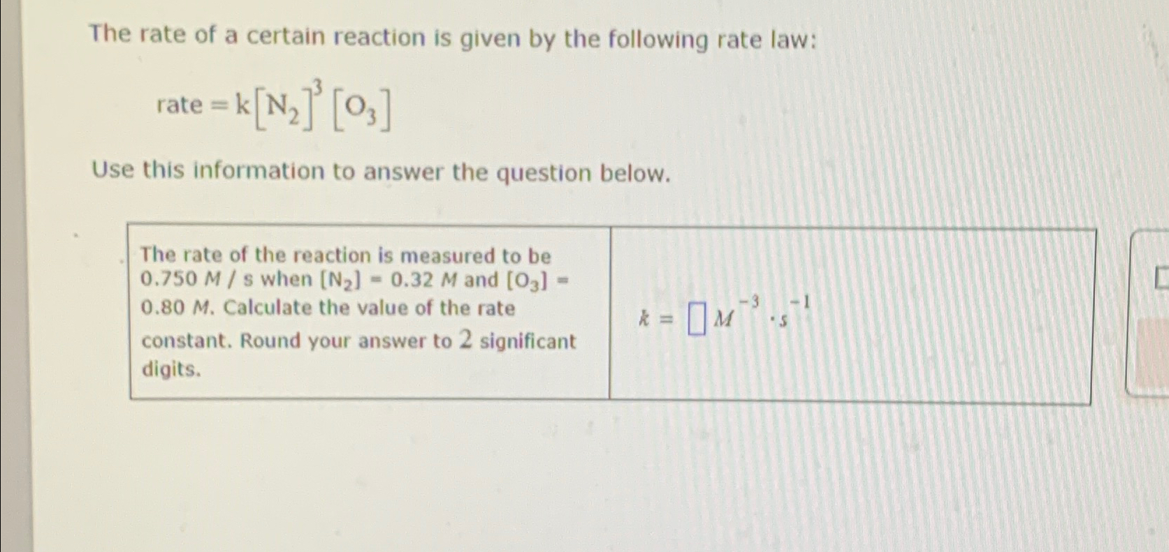 The rate of a certain reaction is given by the | Chegg.com