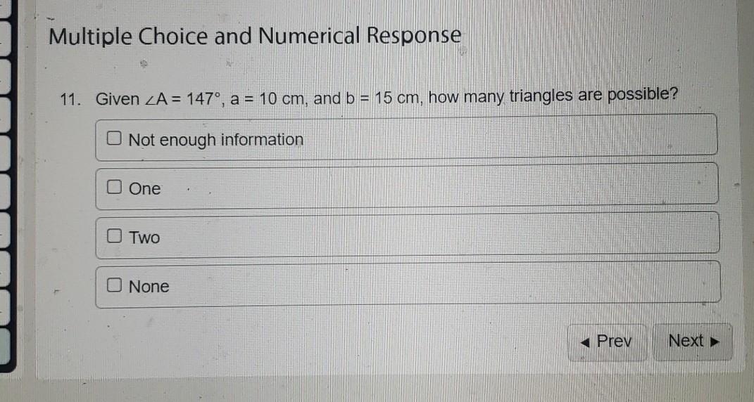 Solved Multiple Choice and Numerical Response 4. The point | Chegg.com