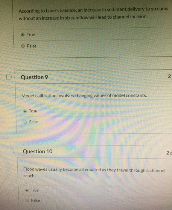 Solved According to Lane's balance, an increase in sediment | Chegg.com