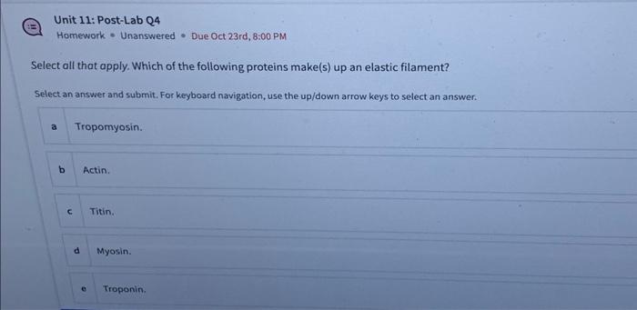 Solved Unit 11: Post-Lab Q4 Homework - Unanswered - Due Oct | Chegg.com