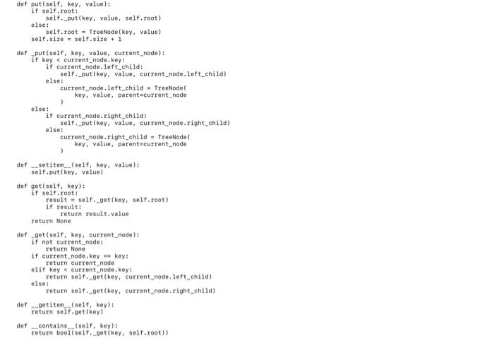 Solved They are python functions that traverse through a | Chegg.com