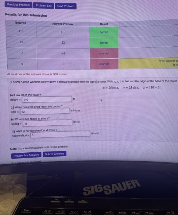 Solved Previous Problem Problem List Next Problem Results | Chegg.com