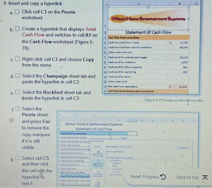 Solved Create a hyperlink that displays Total Cash Flow and | Chegg.com