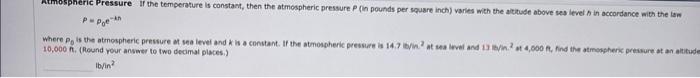 Solved P=p0e−kn 10,000f, (hound your answer to two decimat | Chegg.com