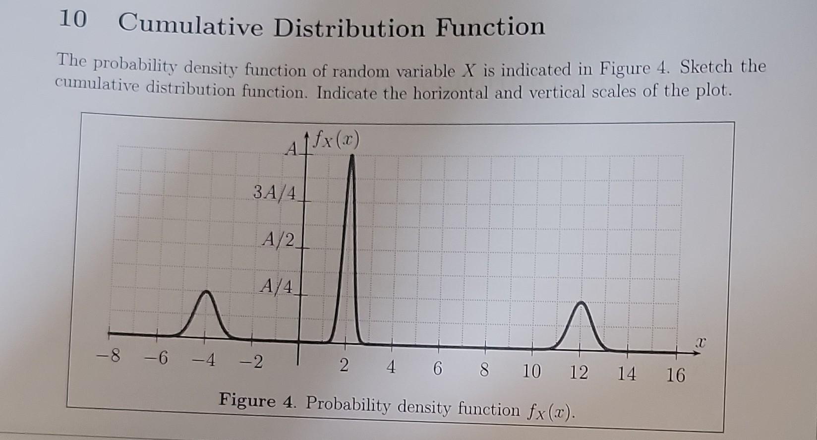 Solved 10 Cumulative Distribution Function The probability | Chegg.com