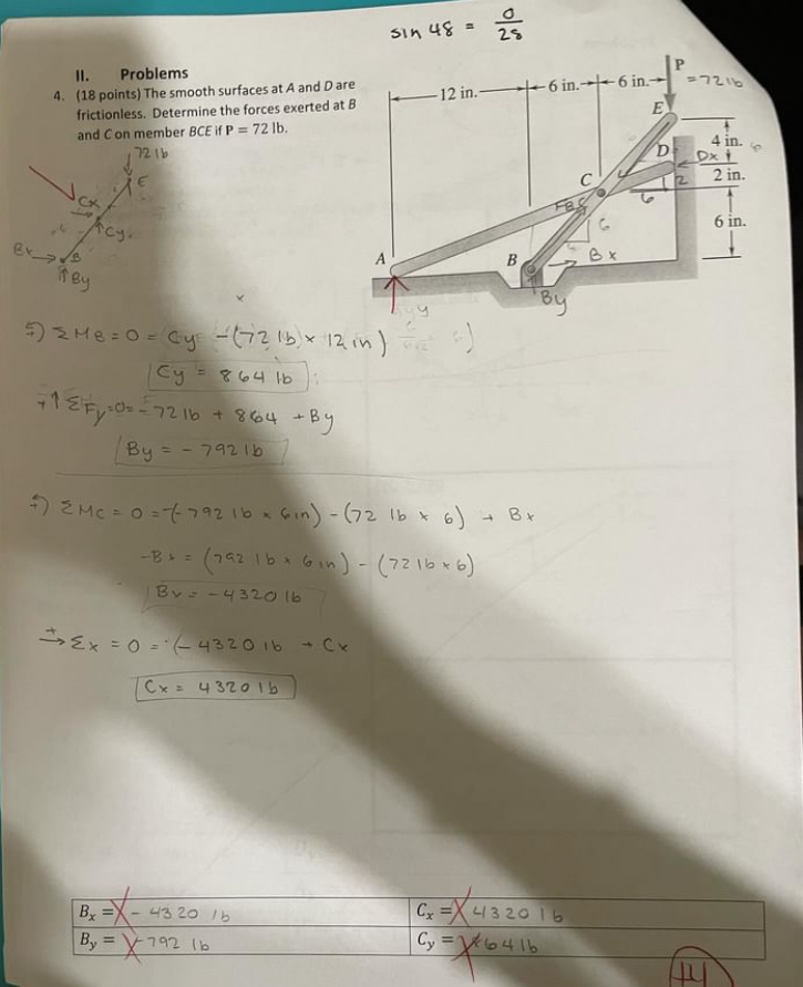 Solved sin48=028II. ﻿Problems4. (18 ﻿points) ﻿The smooth | Chegg.com