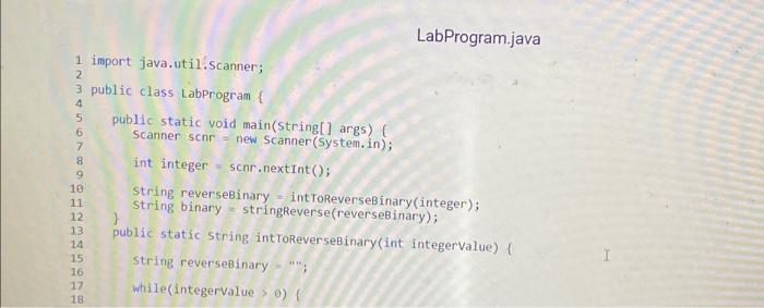Solved 0. 14 LAB: Convert to binary - methods Write a | Chegg.com Solved 0. 14 LAB: Convert to binary - methods Write a | Chegg.com