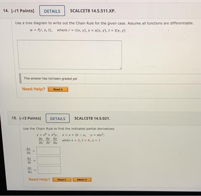 Solved 14. (-/1 Points) DETAILS SCALCET8 14.5.511.XP. Use a | Chegg.com Solved 14. (-/1 Points) DETAILS SCALCET8 14.5.511.XP. Use a | Chegg.com