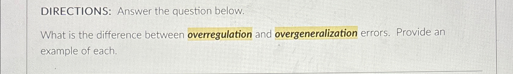 Solved DIRECTIONS: Answer the question below.What is the | Chegg.com