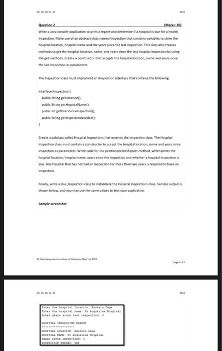 Solved 2. Write a Java console application to print a report | Chegg.com