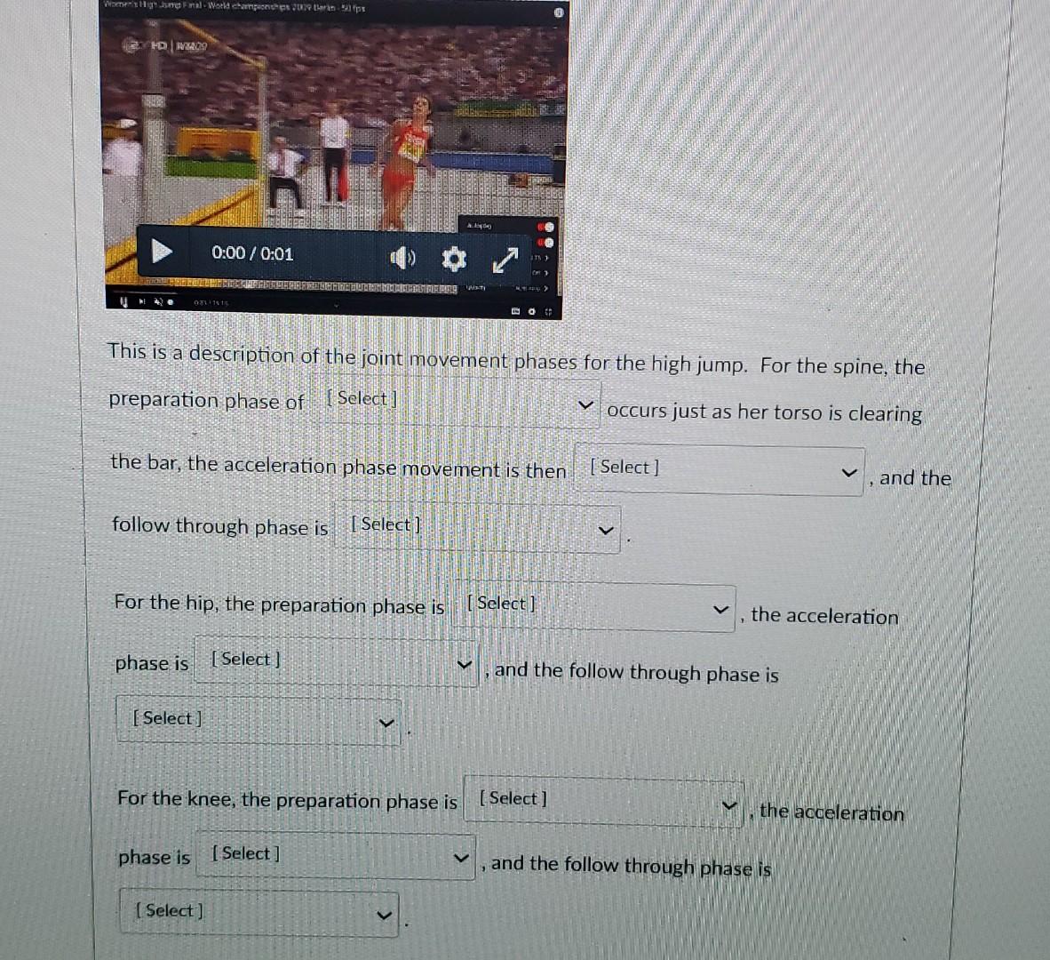 Solved This is a description of the joint movement phases | Chegg.com