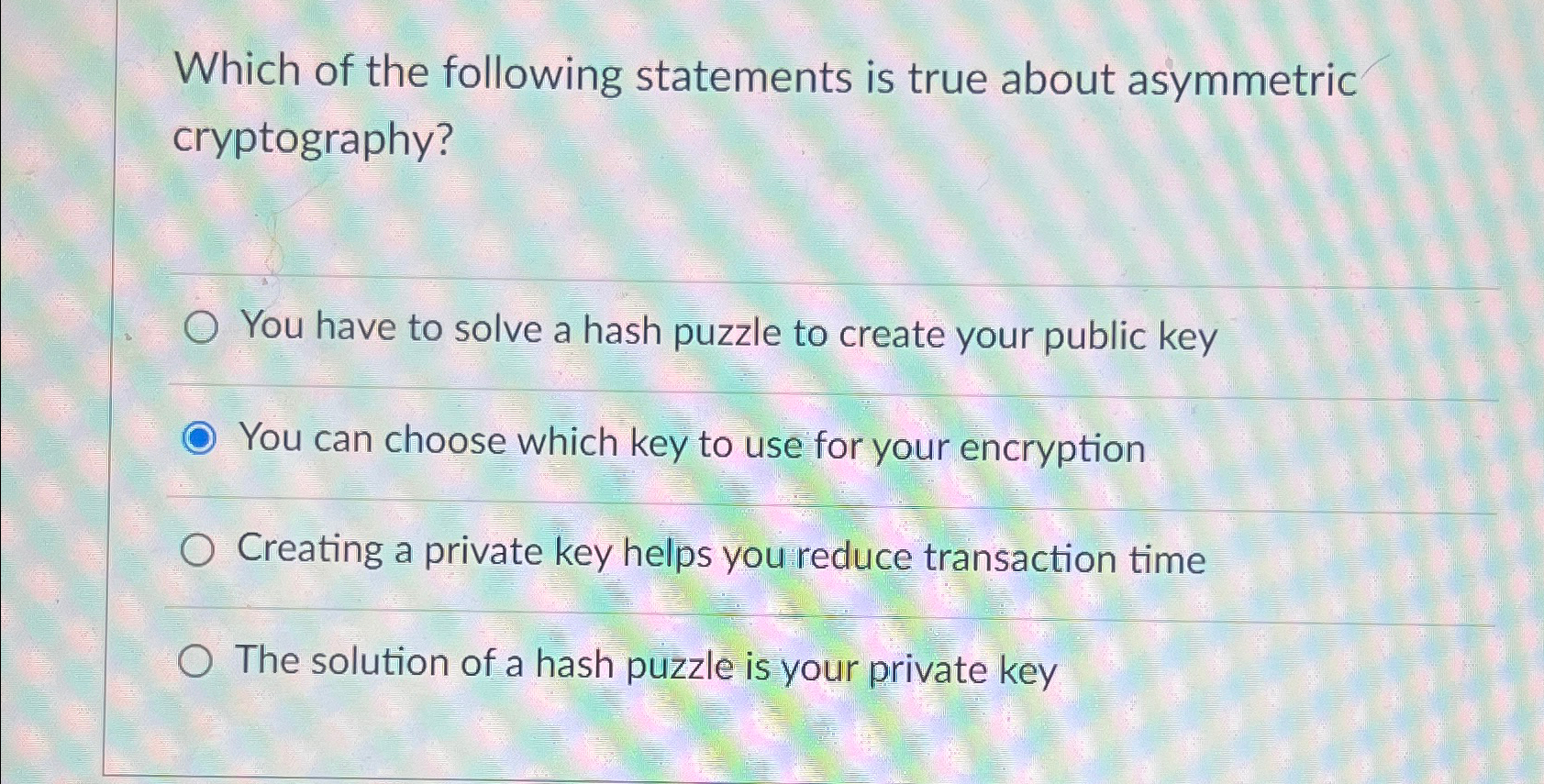 Solved Which of the following statements is true about | Chegg.com