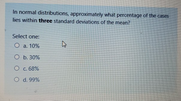Solved In Normal Distributions Approximately What Chegg solved-in-normal-distributions-approximately-what-chegg