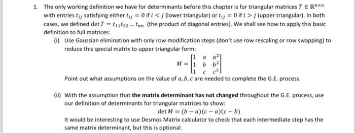 Solved 1 The Only Working Definition We Have For 