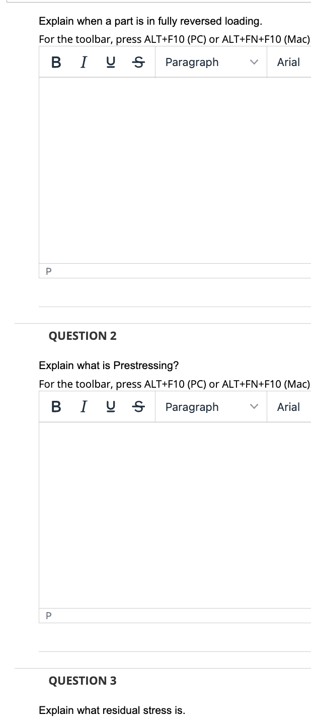 Solved Explain when a part is in fully reversed loading.For | Chegg.com