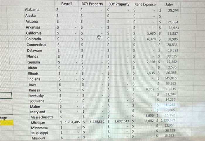 fill in the yellow, i need to know in excel formula | Chegg.com