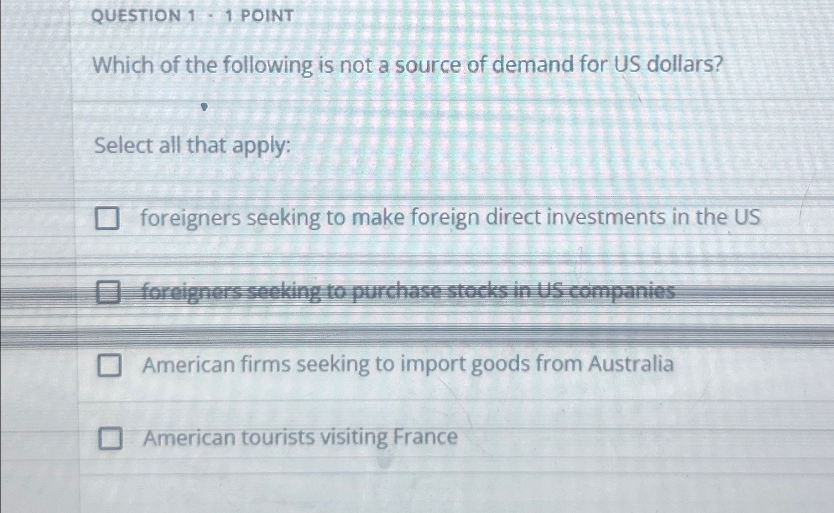 Solved QUESTION 1 - 1 ﻿POINTWhich of the following is not a | Chegg.com