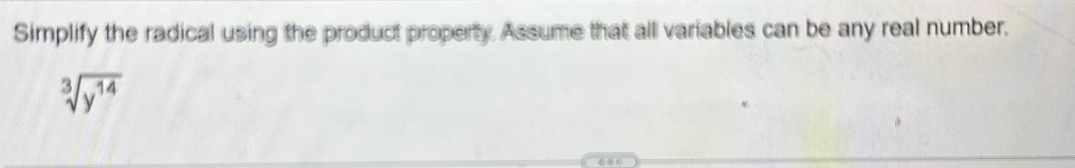 Solved Simplify the radical using the product property, | Chegg.com