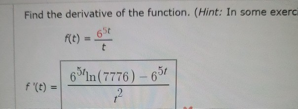 Solved Find the derivative of the function. y = sech-1(cos | Chegg.com
