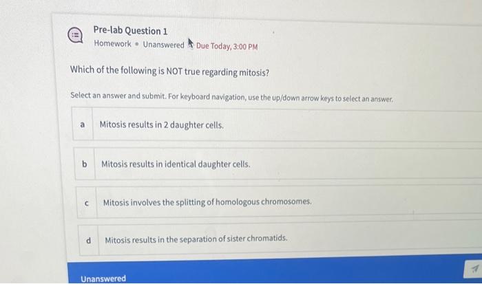 Solved Pre-lab Question 1 Homework - Unanswered Due Today, | Chegg.com