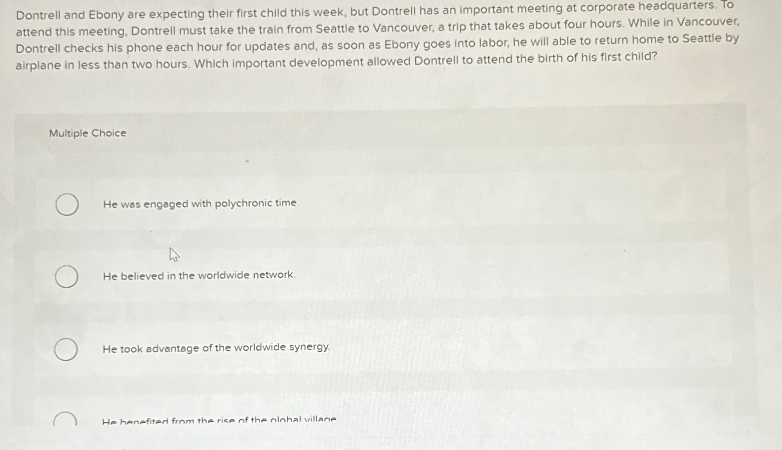 Solved Dontrell and Ebony are expecting their first child | Chegg.com