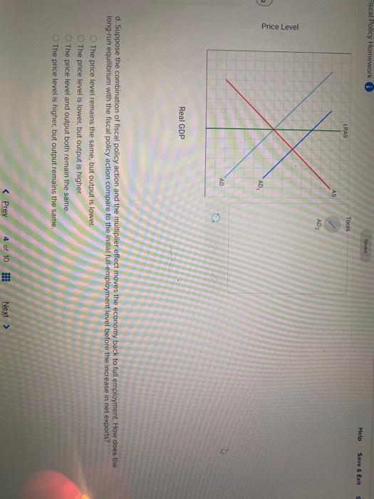 Solved Help Save The graph below depicts an increase in | Chegg.com