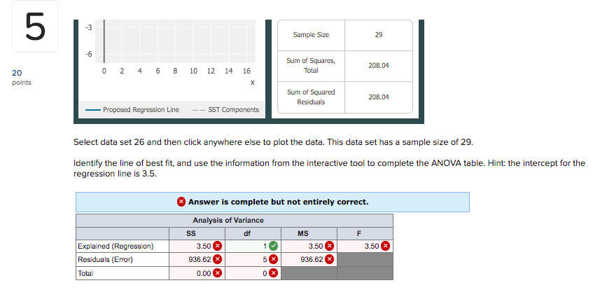 Select data set 26 ﻿and then click anywhere else to | Chegg.com
