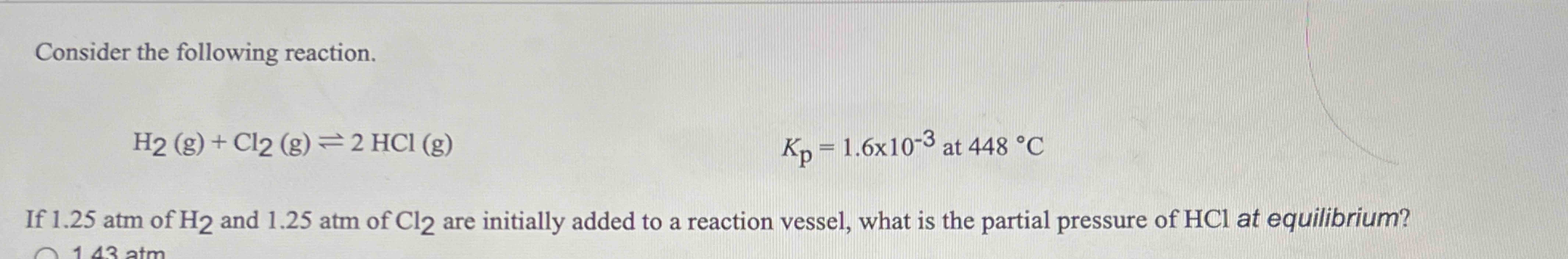Solved Consider the following | Chegg.com