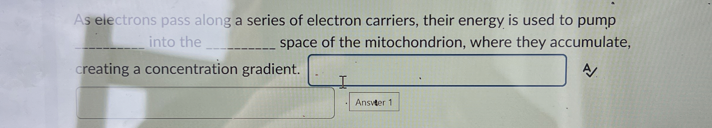Solved As electrons pass along a series of electron | Chegg.com