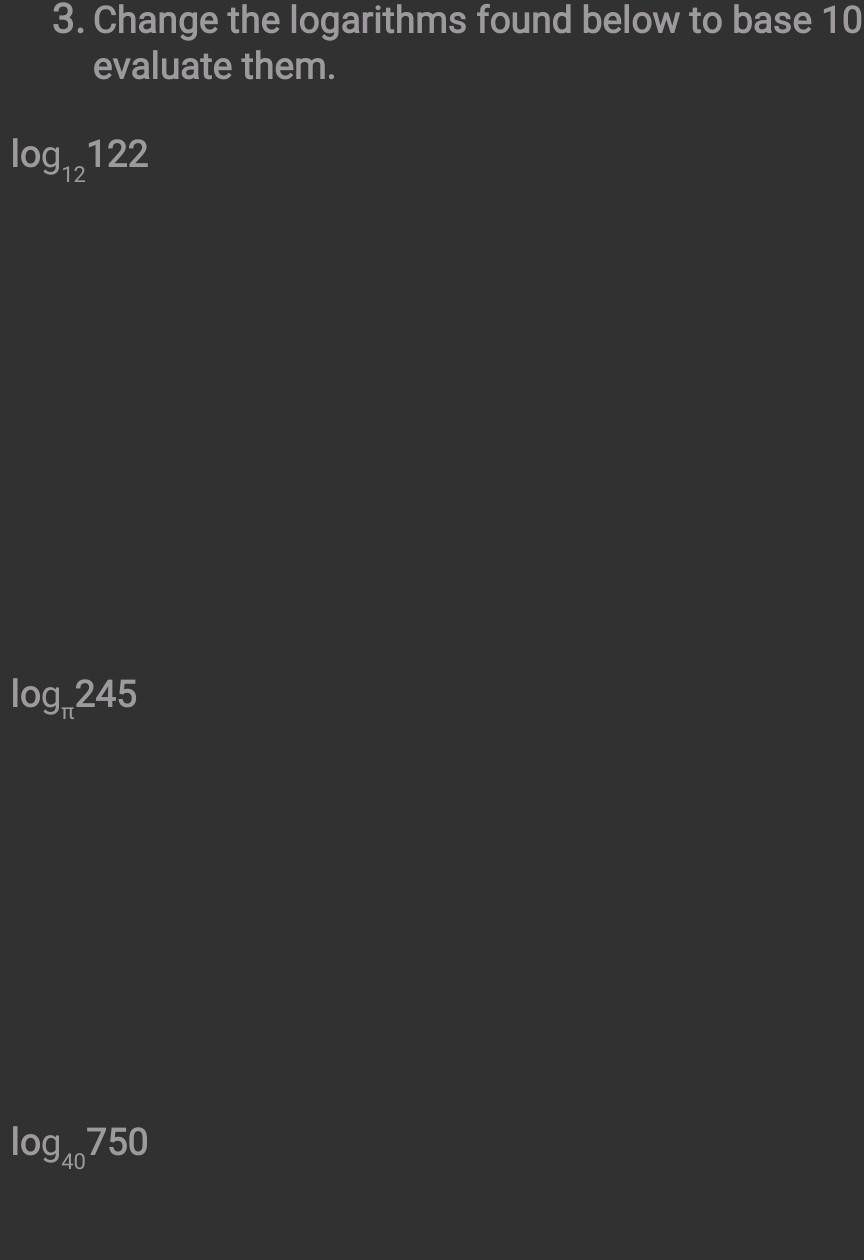 Solved 2. Express the logarithm below as a single quantity | Chegg.com