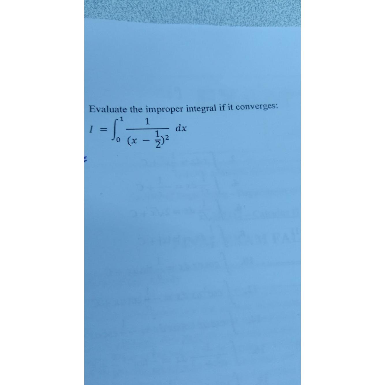 Solved Evaluate the improper integral if it | Chegg.com