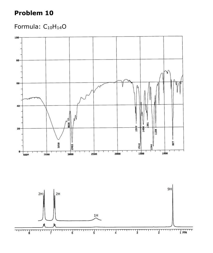 Solved Formula: C7H9 NFormula: C10H14OFormula: C8H8O2 | Chegg.com