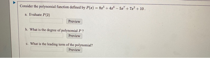 Solved Consider the polynomial function defined by P(x) = 8x | Chegg.com