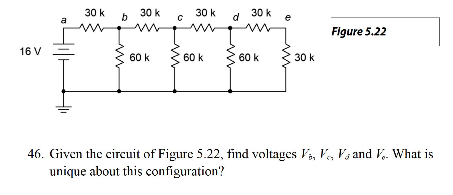 Solved Figure 5.22Given the circuit of Figure 5.22, ﻿find | Chegg.com
