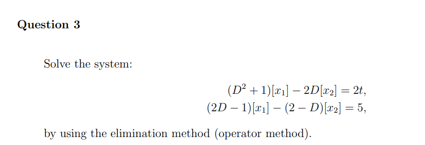 Question 3Solve the | Chegg.com