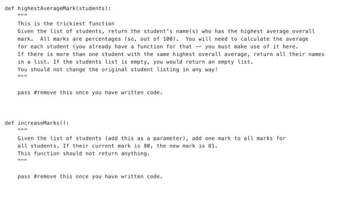 Solved Complete The Following Skeleton Code As Indicated By 