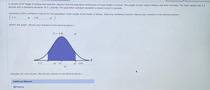Solved Calculate the error bound. (round the answer to two | Chegg.com