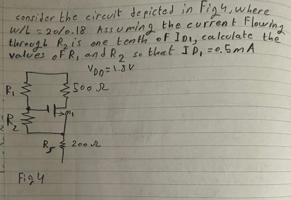Solved consider the circuit depicted in Fig 4, ﻿where | Chegg.com