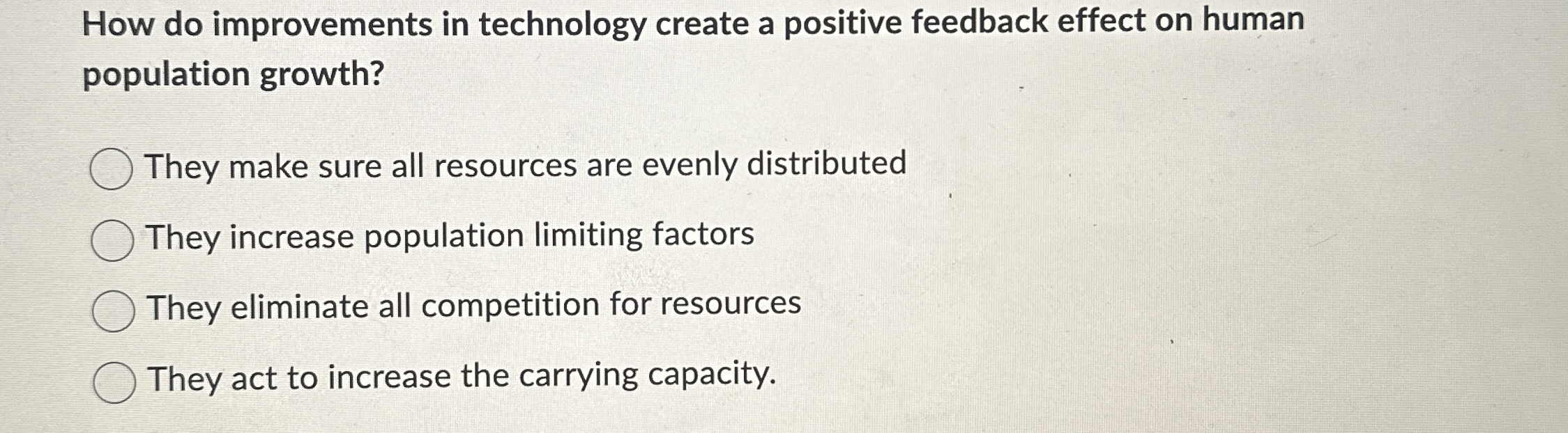 Solved How do improvements in technology create a positive | Chegg.com