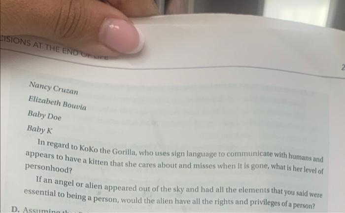 Solved C. The philosopher Joseph Fletcher issued a paper | Chegg.com