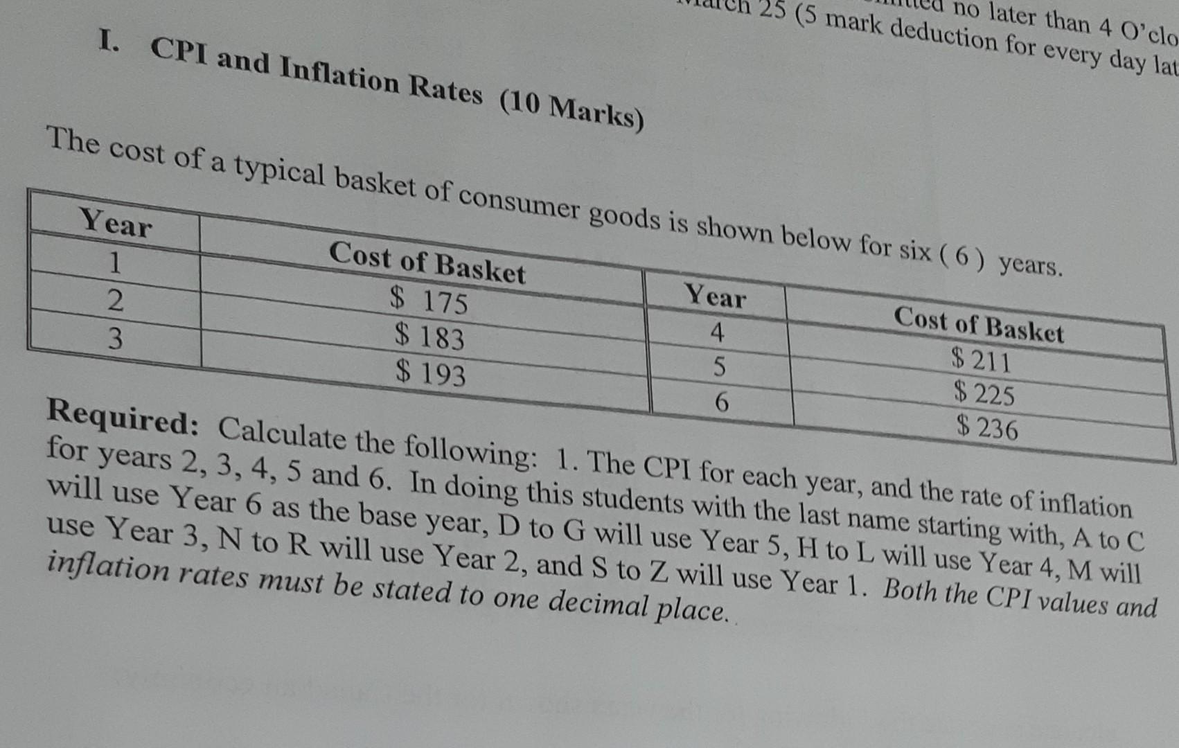 Solved no later than 4 O'clo 25 (5 mark deduction for every | Chegg.com