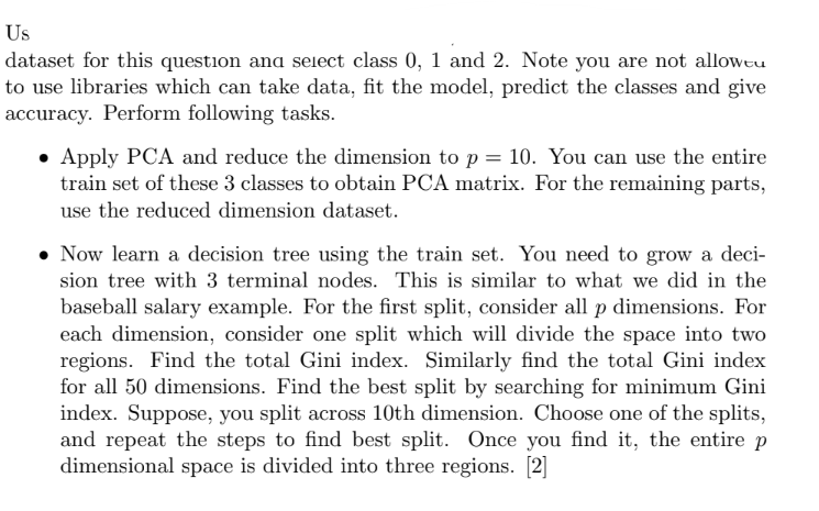 Solved use mnist.npz datased you can find that online | Chegg.com
