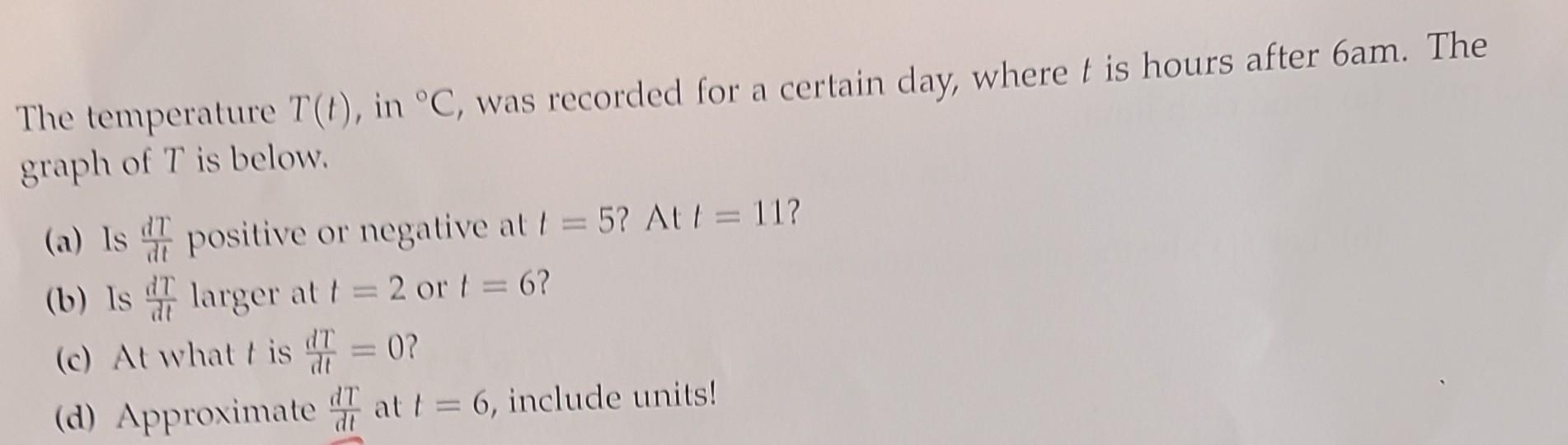 Solved The temperature T(t), in ∘C, was recorded for a | Chegg.com