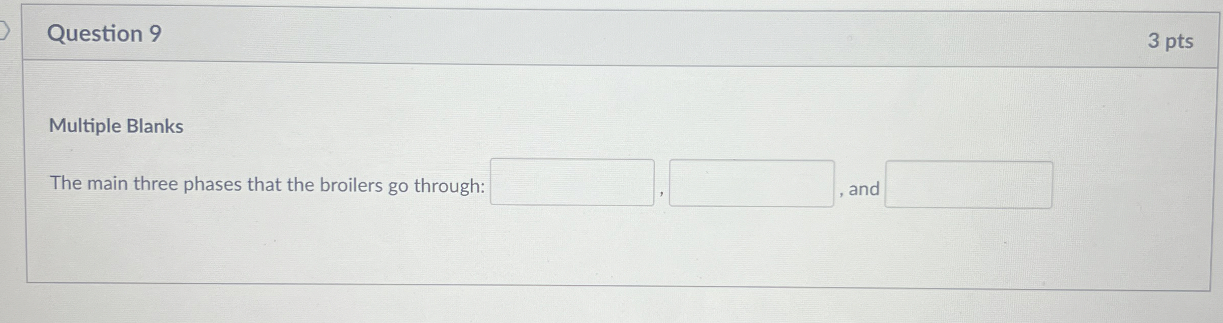 Solved Question 93 ﻿ptsMultiple BlanksThe main three phases | Chegg.com